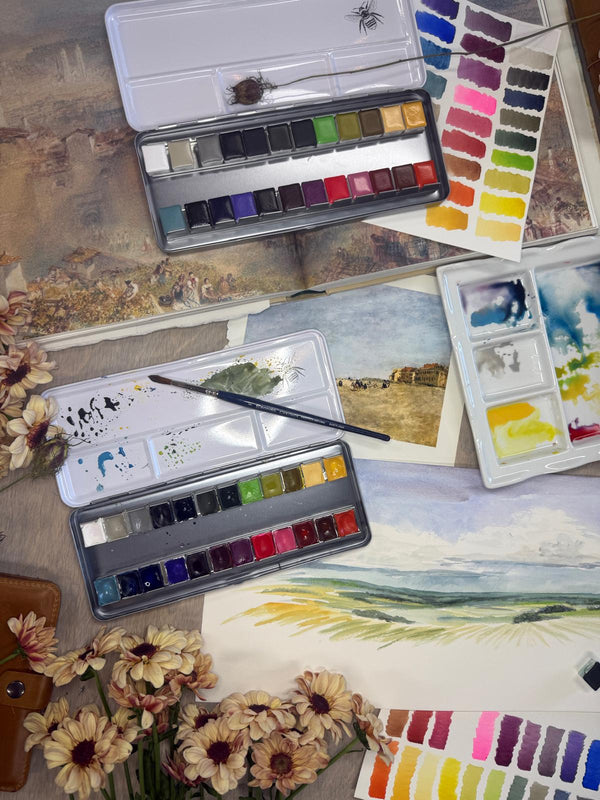 TMG Cotswolds ~24 Palette Watercolour & Gouache – Stoneground Paint Company